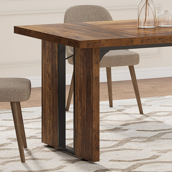 Laurel Foundry Modern Farmhouse® Baron Rectangular 70.9" Dining Table "& Reviews" | Wayfair